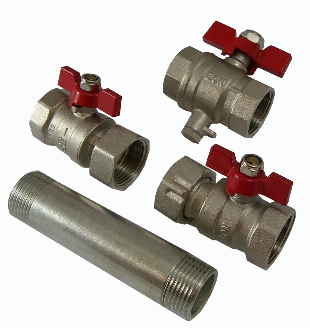 DELTAMESS EBS 3/4"(3/4") x 110 mm-inkl.2 KH- Verschraubungen u. Vorlauf-KH Direktm. | DELTAMESS ...